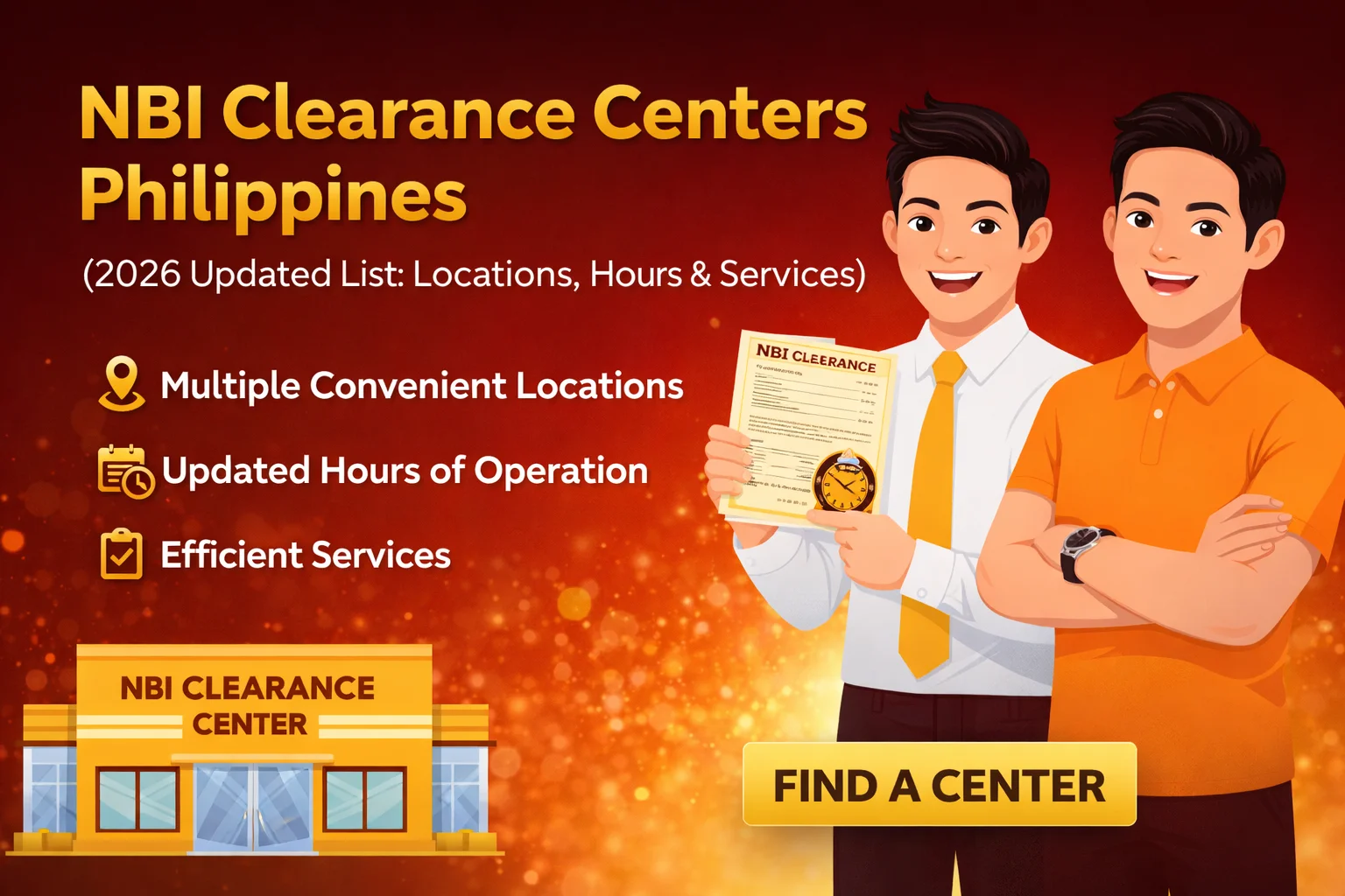 NBI Clearance Centers 2026: Locations & Hours